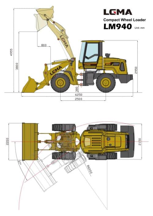 LM940 - 6.5 Ton Wheel Loader - DJJ EQUIPMENT